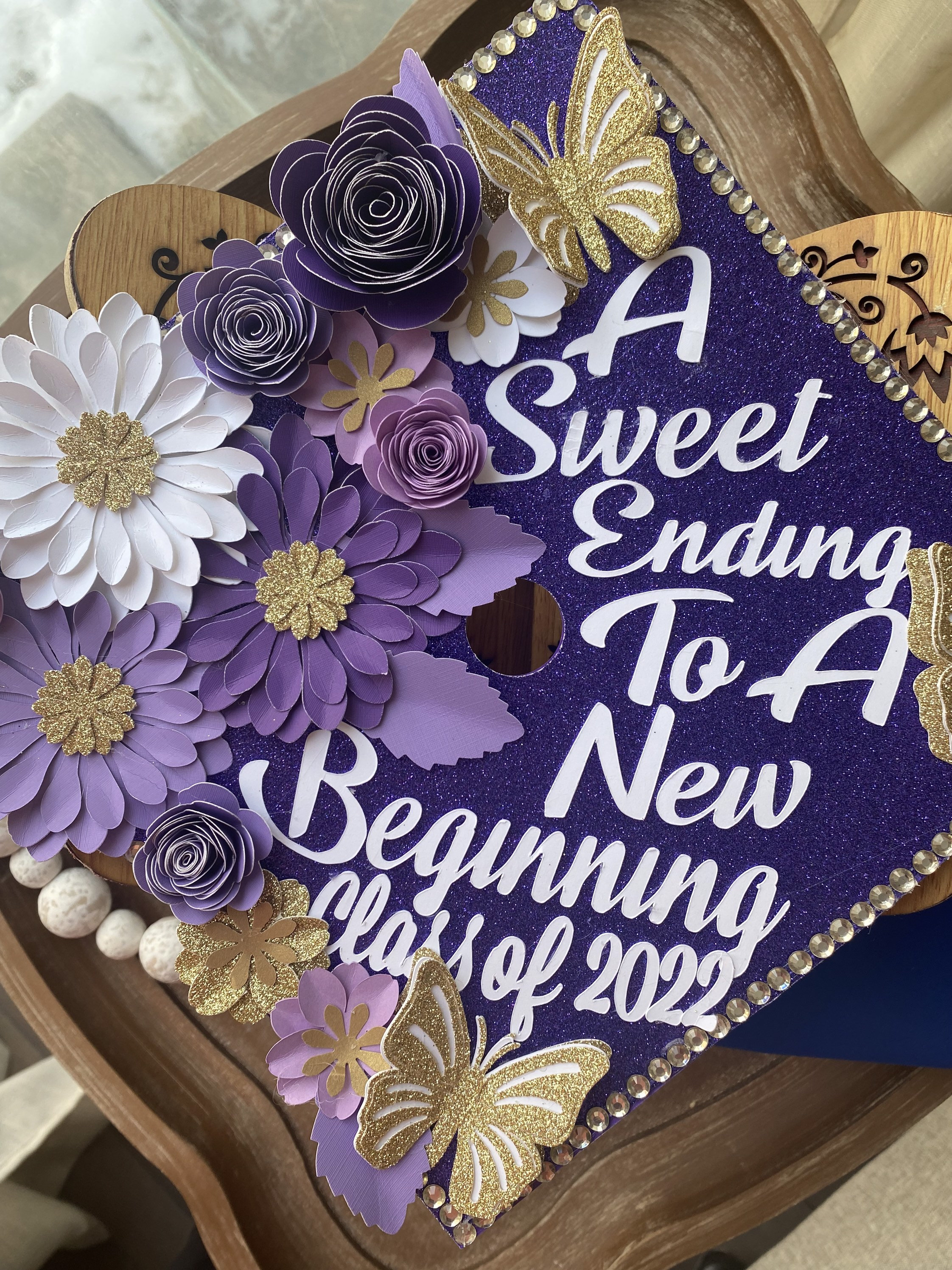 52 A Sweet Ending to A New Beginning Graduation Cap Topper - Etsy