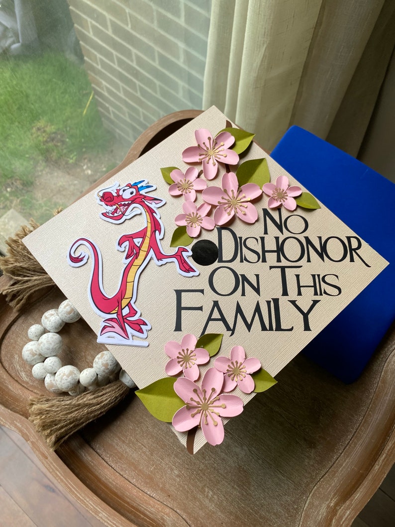 54 Mulan Graduation Topper Mulan Graduation Cap Cherry - Etsy