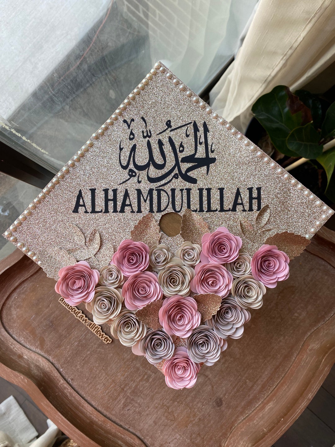 134 Personalized Muslim Alhamdulillah Graduation Cap | Quran Quotes ...