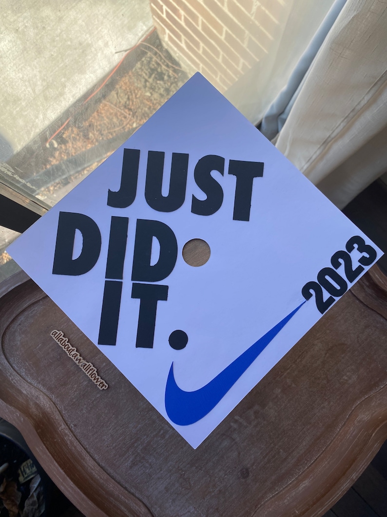 86 Nike Graduation Topper Nike Graduation Cap Just Did It - Etsy