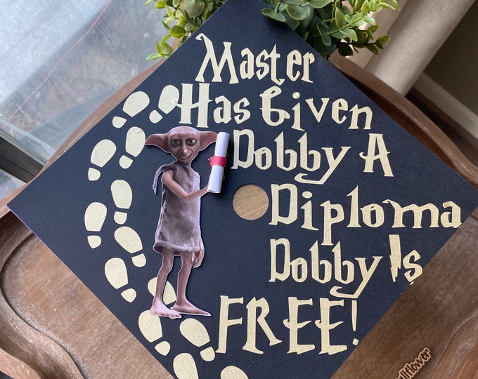 84 Harry Graduation Topper, Dobby Graduation Cap, Wizard Graduation Cap ...
