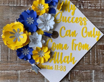 2 Personalized Muslim Graduation Cap | Quran Quotes Graduation Cap ...