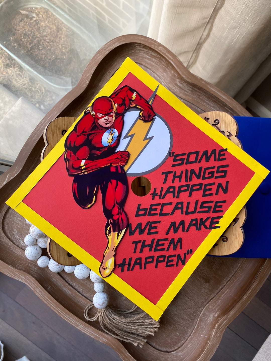 112 Flash Graduation Topper, Flash Graduation Cap, Superhero Graduation ...