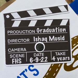 14 That’s A Wrap Graduation Cap Topper | Cinema Graduation Cap ...
