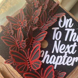 23 Butterfly Graduation Topper, Butterfly Graduation Cap, Onto the Next ...