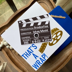 14 That’s A Wrap Graduation Cap Topper | Cinema Graduation Cap ...
