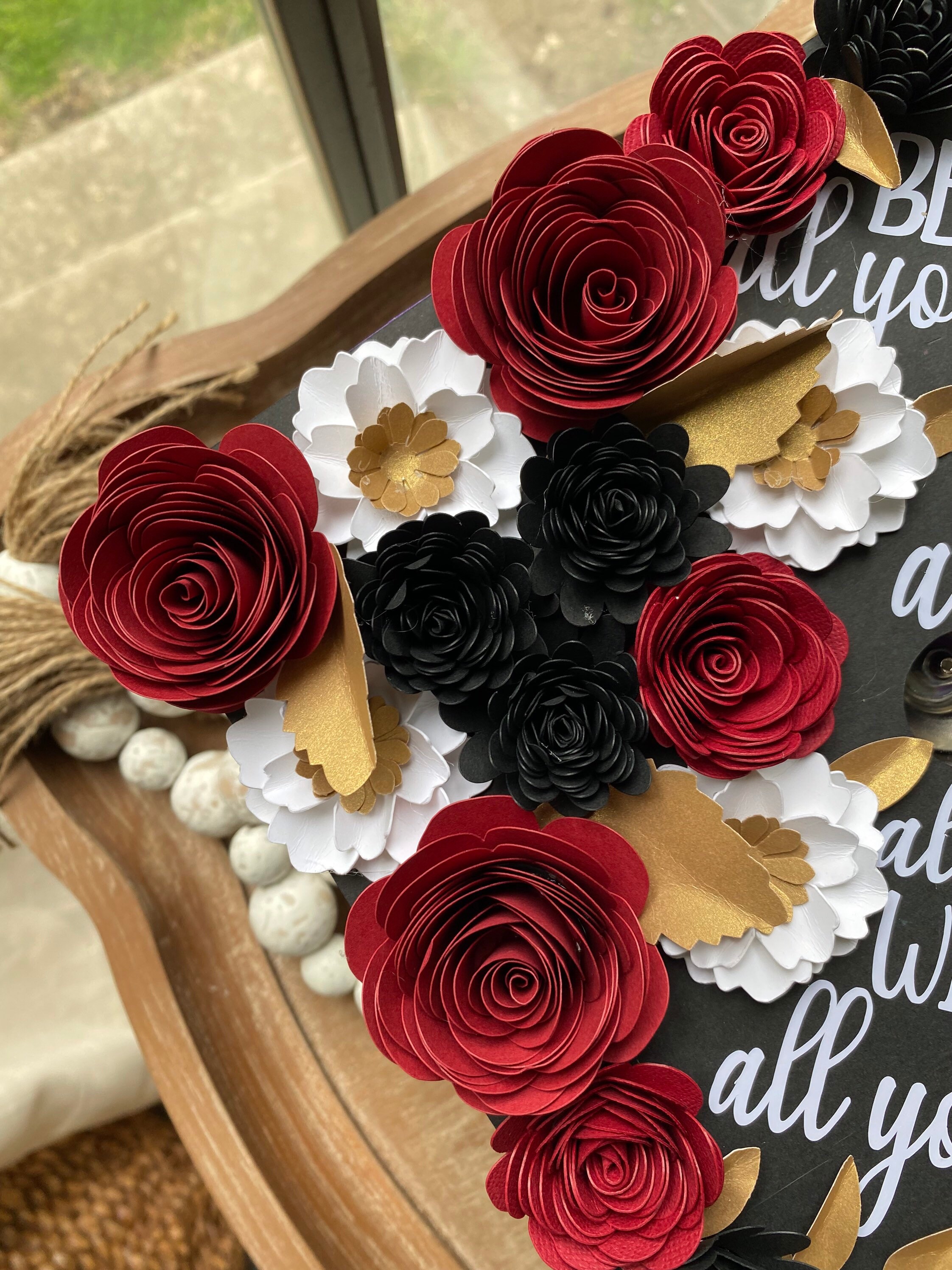 25 Graduation Cap Topper Graduation Flower Cap Topper Grad - Etsy