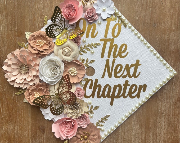 113 Custom Personalized on to a New Chapter Graduation Cap Topper ...