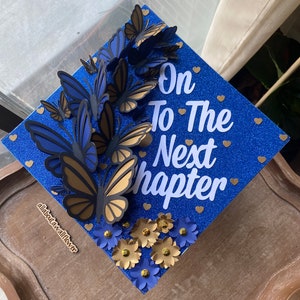 47 Butterfly Graduation Topper, Butterfly Graduation Cap, I Did It for ...