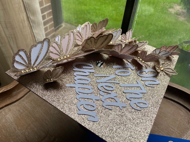 23 Butterfly Graduation Topper Butterfly Graduation Cap Onto - Etsy