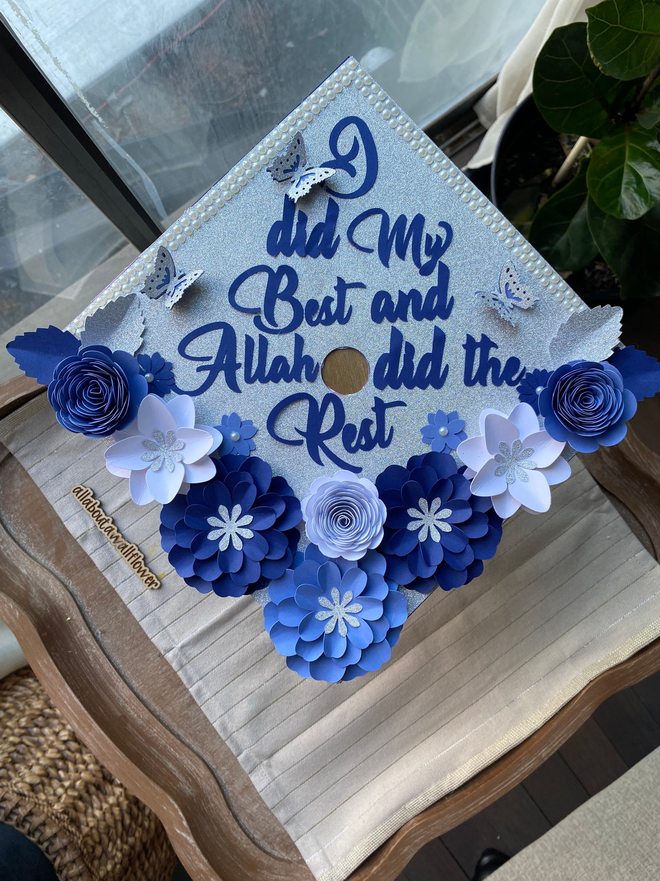 73 Personalized Muslim Graduation Cap | Quran Quotes Graduation Cap ...