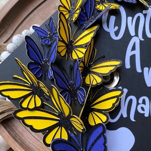 30 Butterfly Graduation Topper, Butterfly Graduation Cap, Onto a New ...