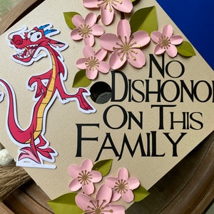54 Mulan Graduation Topper, Mulan Graduation Cap, Cherry Blossom Flower ...