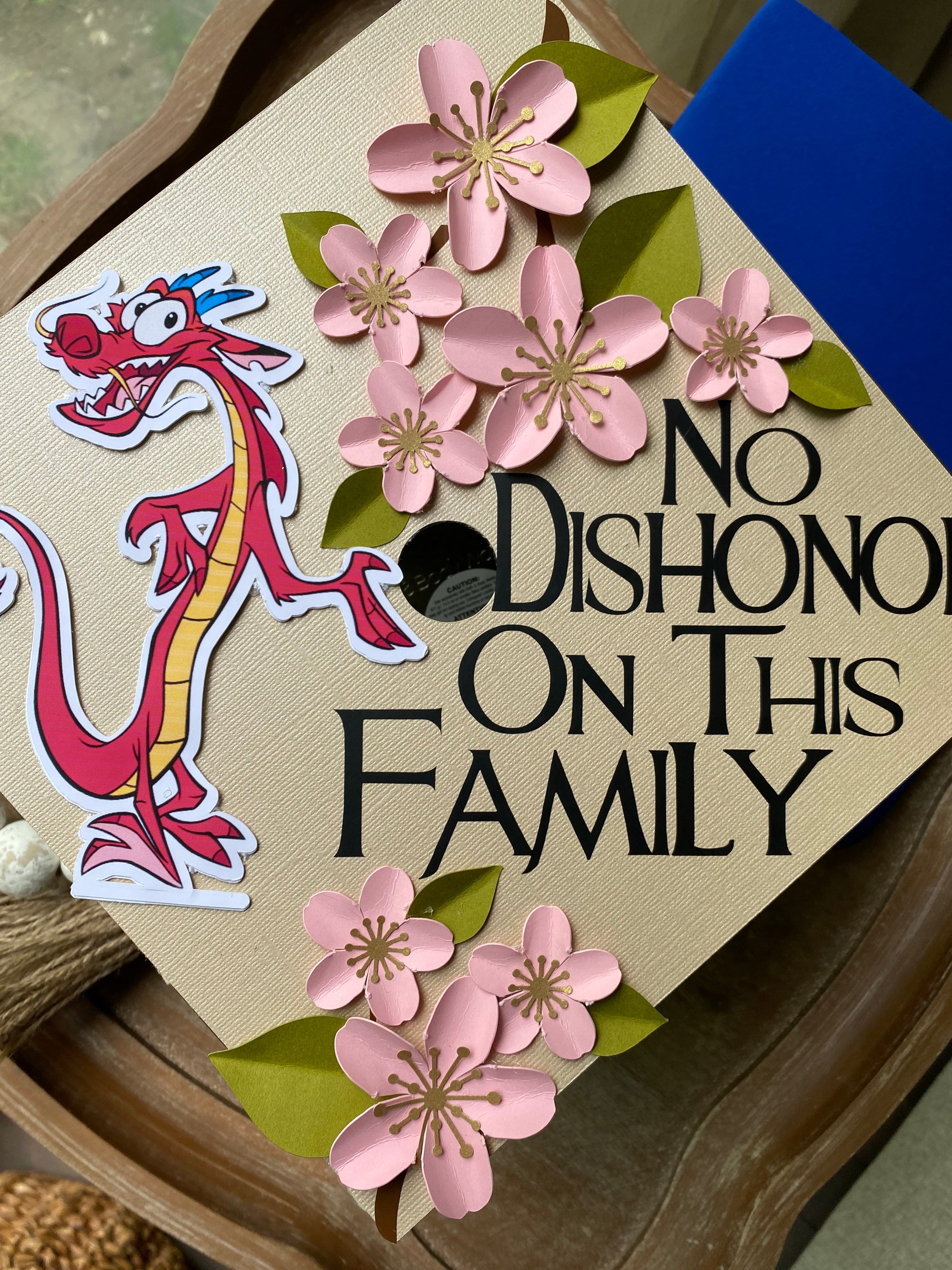 54 Mulan Graduation Topper Mulan Graduation Cap Cherry - Etsy