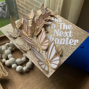 23 Butterfly Graduation Topper, Butterfly Graduation Cap, Onto the Next ...