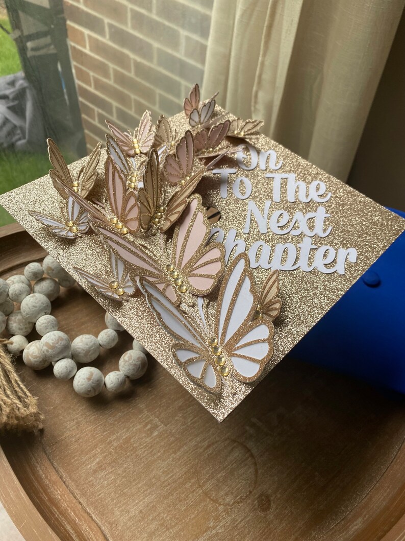 23 Butterfly Graduation Topper, Butterfly Graduation Cap, Onto the Next ...