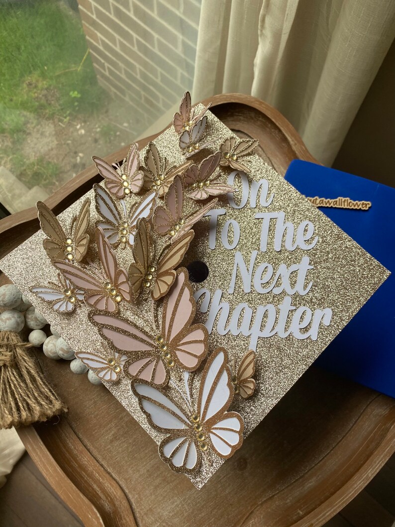 23 Butterfly Graduation Topper Butterfly Graduation Cap Onto - Etsy