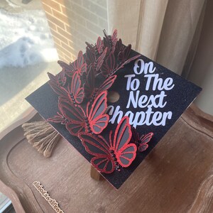 23 Butterfly Graduation Topper, Butterfly Graduation Cap, Onto the Next ...