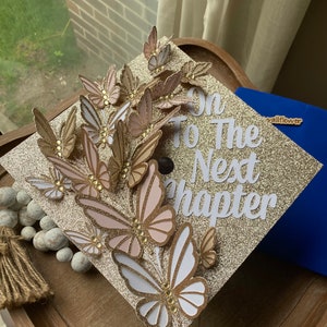 23 Butterfly Graduation Topper, Butterfly Graduation Cap, Onto the Next ...
