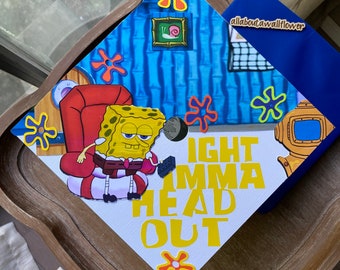 Spongebob Grad Cap - Etsy