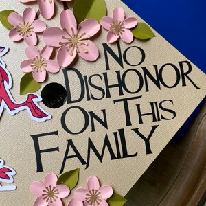 54 Mulan Graduation Topper, Mulan Graduation Cap, Cherry Blossom Flower ...