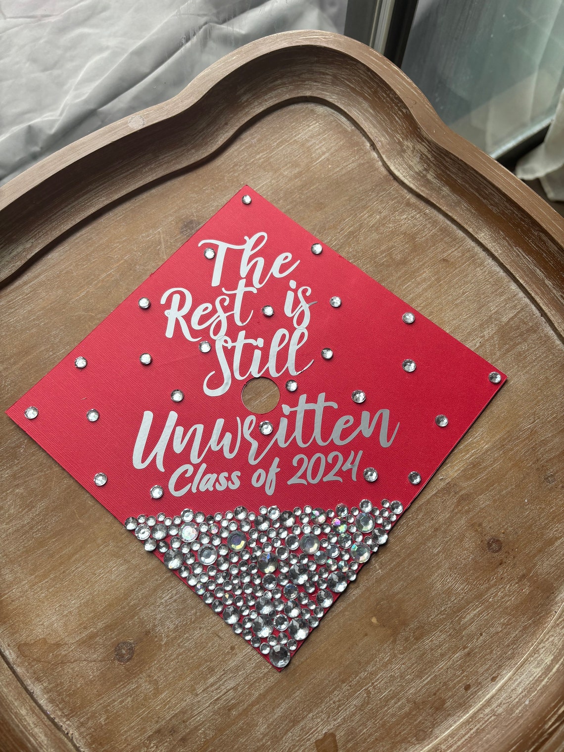32 the Rest is Still Unwritten Graduation Cap Topper, Rhinestone ...