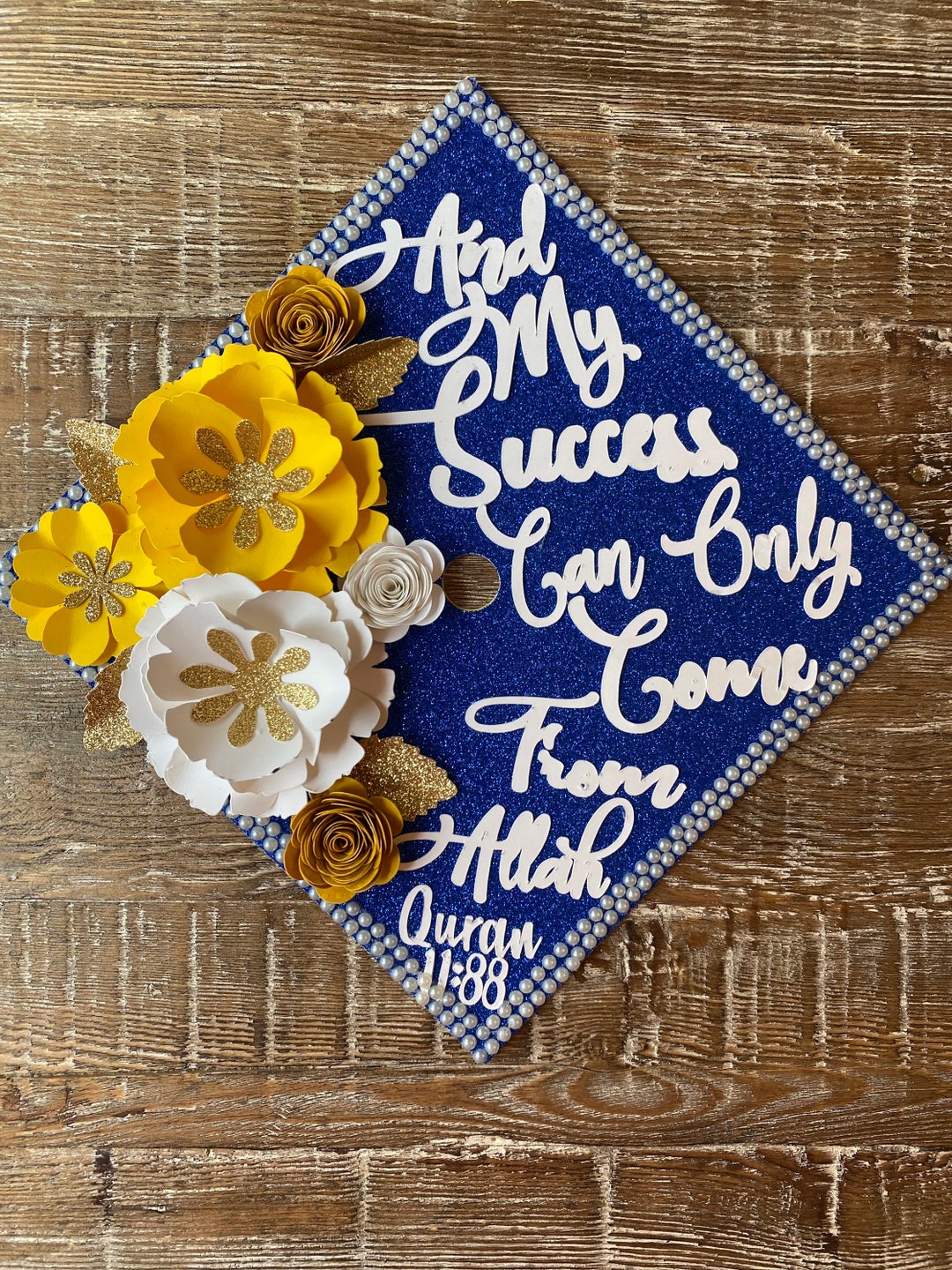 75 Personalized Muslim Graduation Cap | Quran Quotes Graduation Cap ...