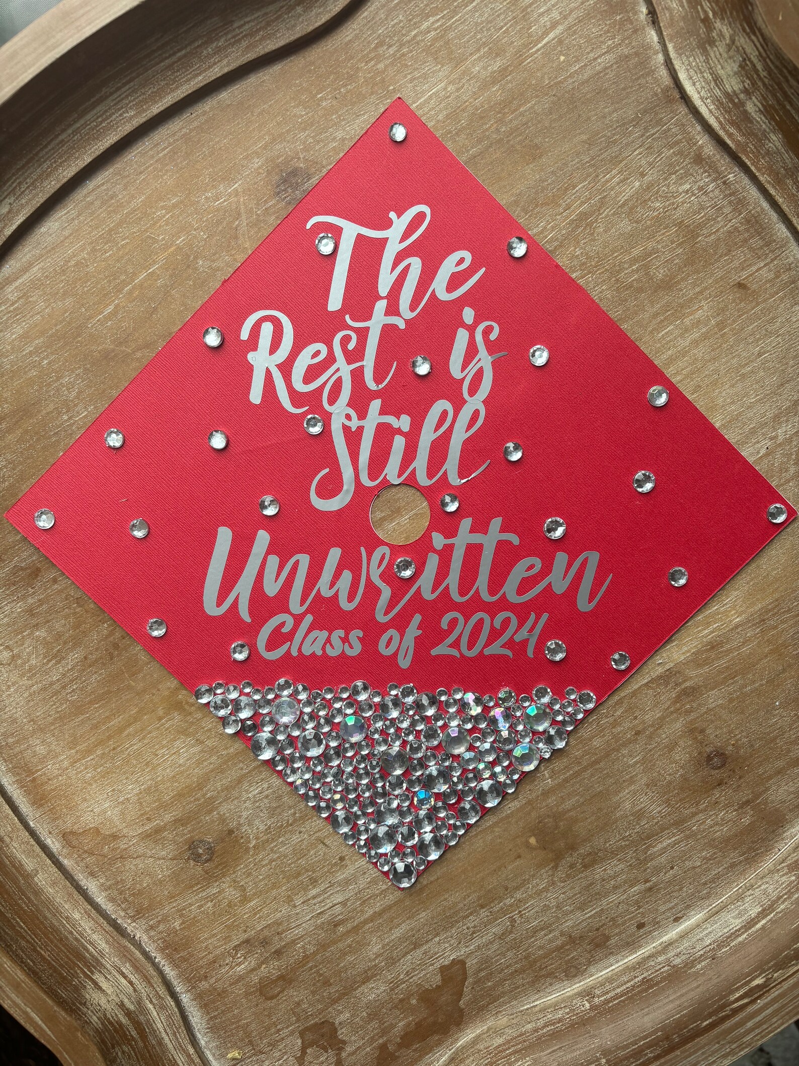 32 the Rest is Still Unwritten Graduation Cap Topper, Rhinestone ...