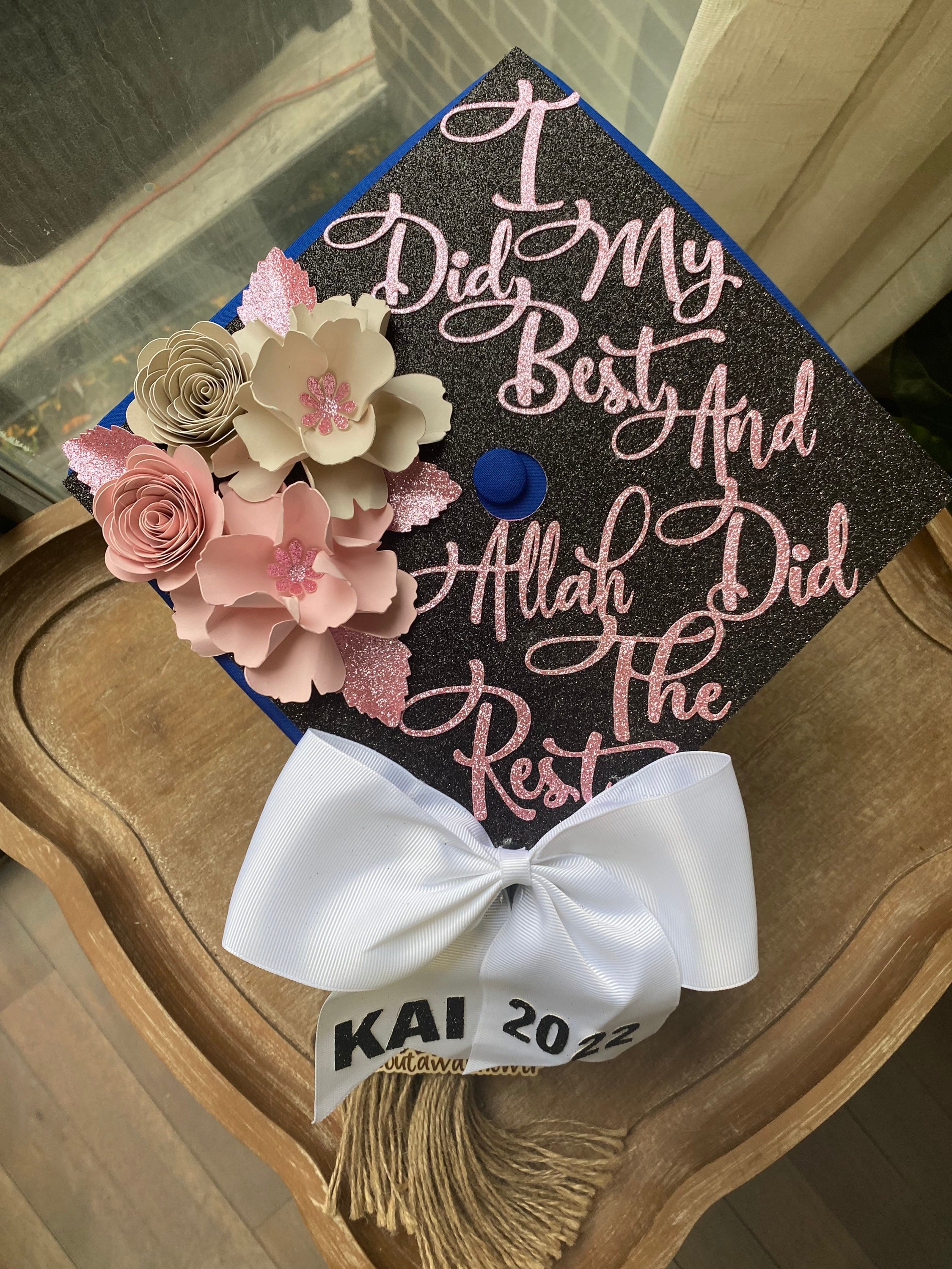 143 Personalized Muslim Graduation Cap | Quran Quotes Graduation Cap ...
