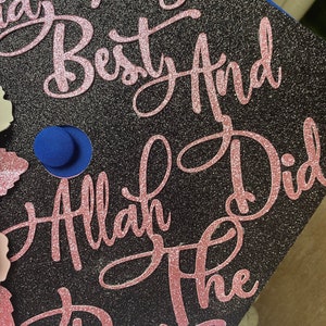 143 Personalized Muslim Graduation Cap | Quran Quotes Graduation Cap ...
