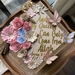 2 Personalized Muslim Graduation Cap | Quran Quotes Graduation Cap ...