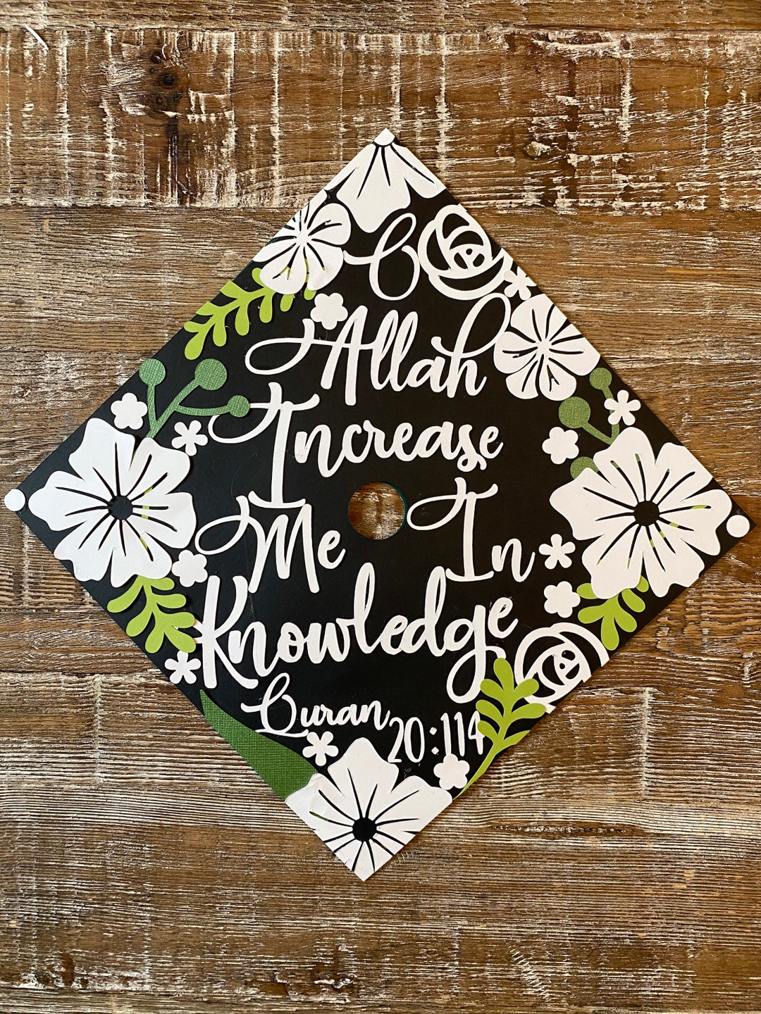 79 Personalized Muslim Graduation Cap | Quran Quotes Graduation Cap ...