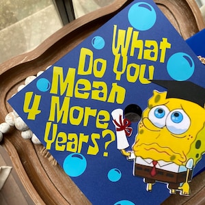 5 Funny Graduation Cap, Funny Graduation Topper, Four More Years ...