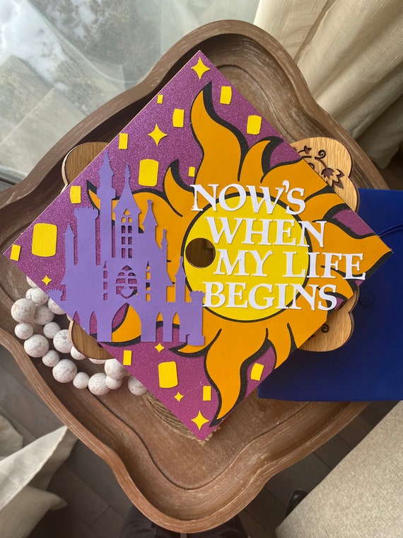 114 Rapunzel Graduation Topper Rapunzel Graduation Cap Sun - Etsy