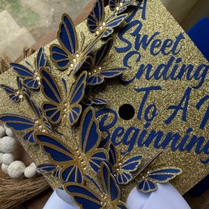 18 Butterfly Graduation Topper, Butterfly Graduation Cap, Onto the Next ...