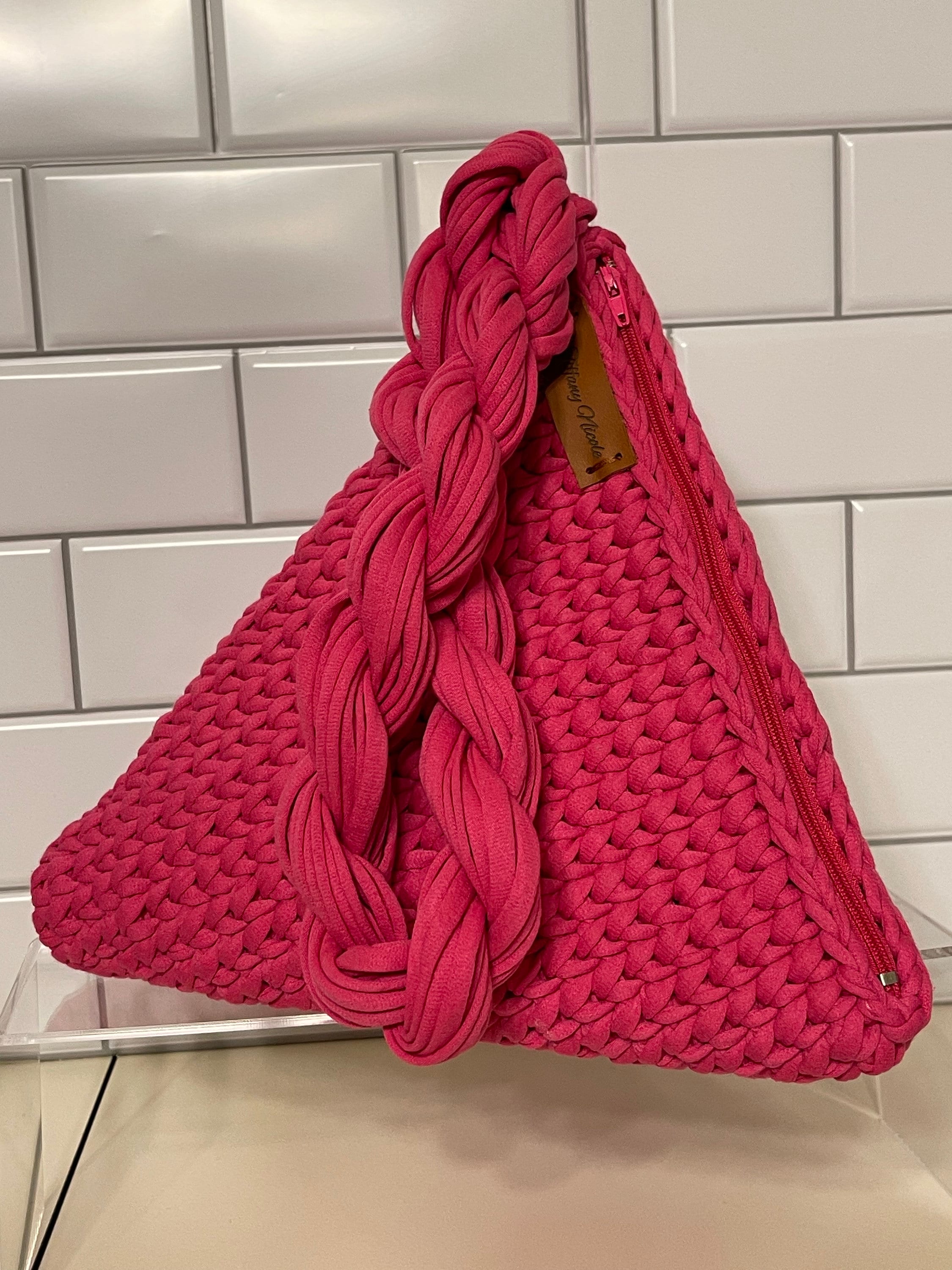 Pyramid Crochet Handbag - Etsy