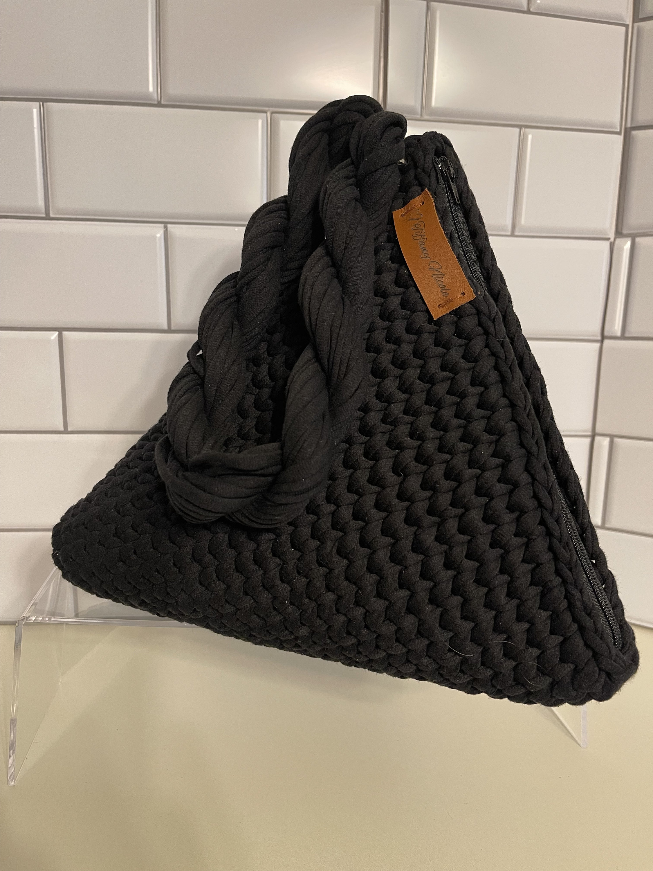 Pyramid Crochet Handbag - Etsy