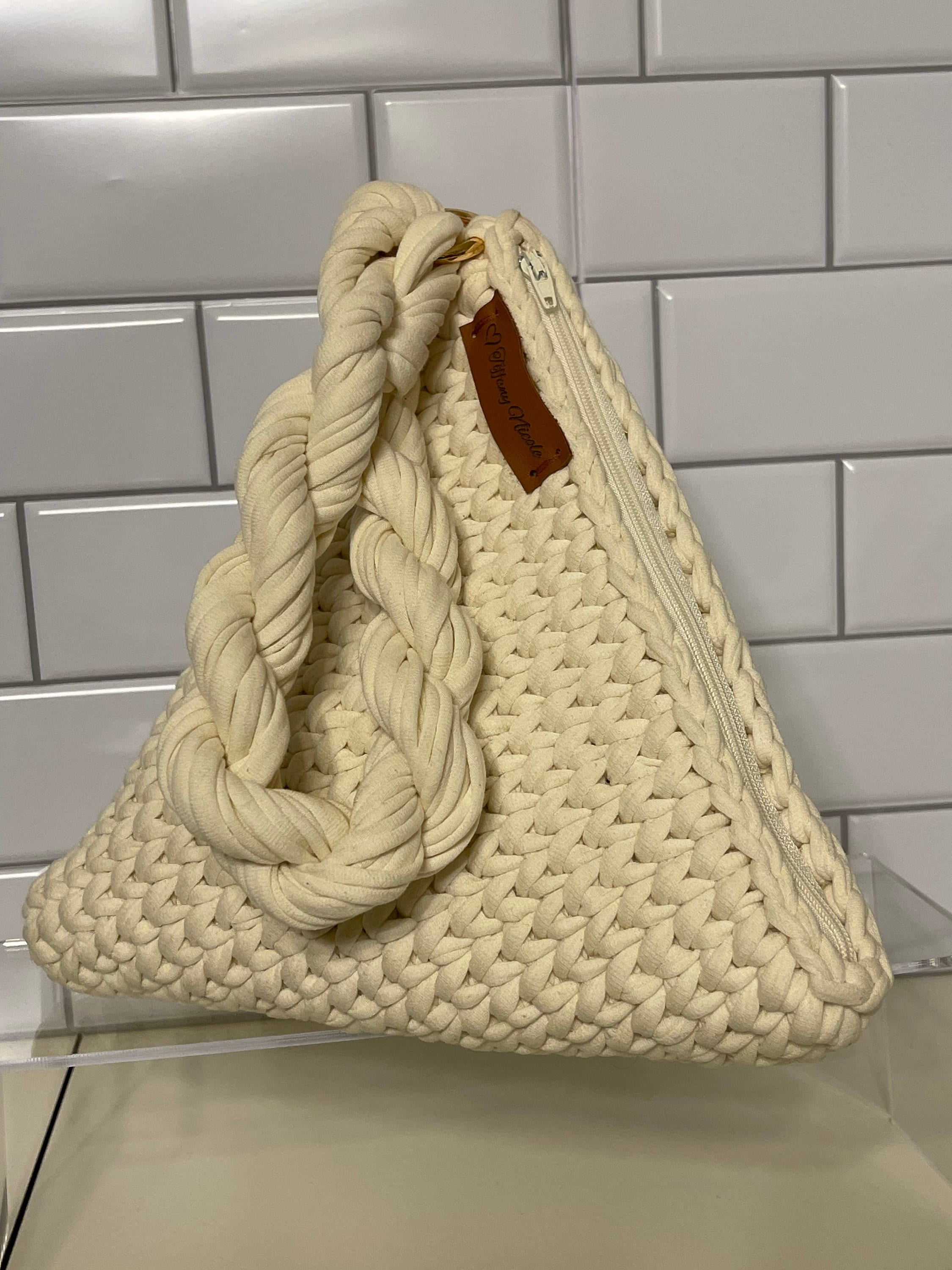 Pyramid Crochet Handbag - Etsy