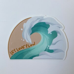 Let Love Flow - Sticker - Etsy