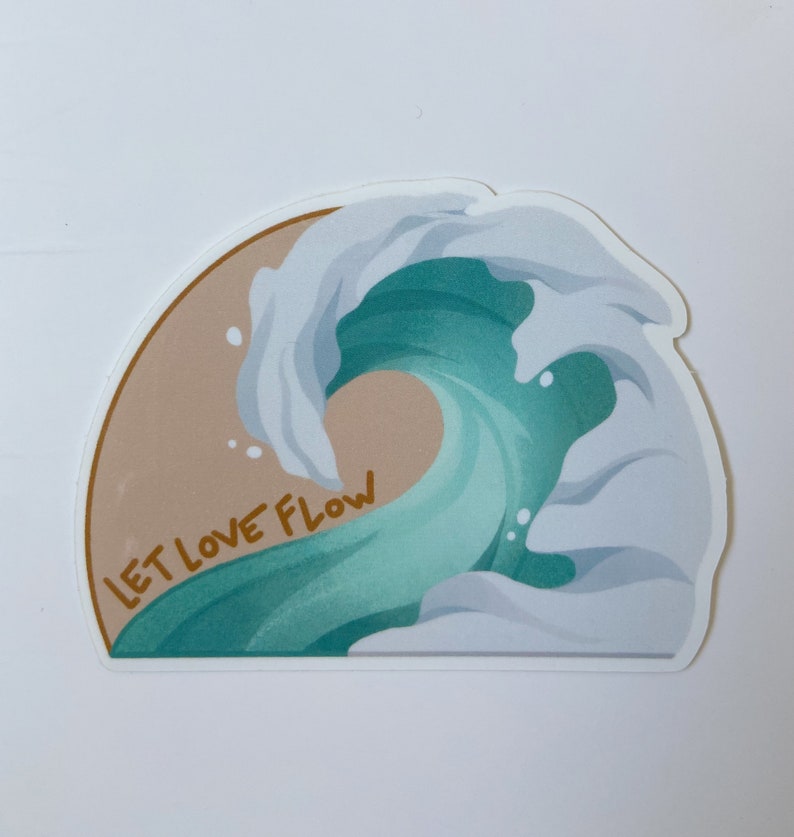 Let Love Flow - Sticker - Etsy