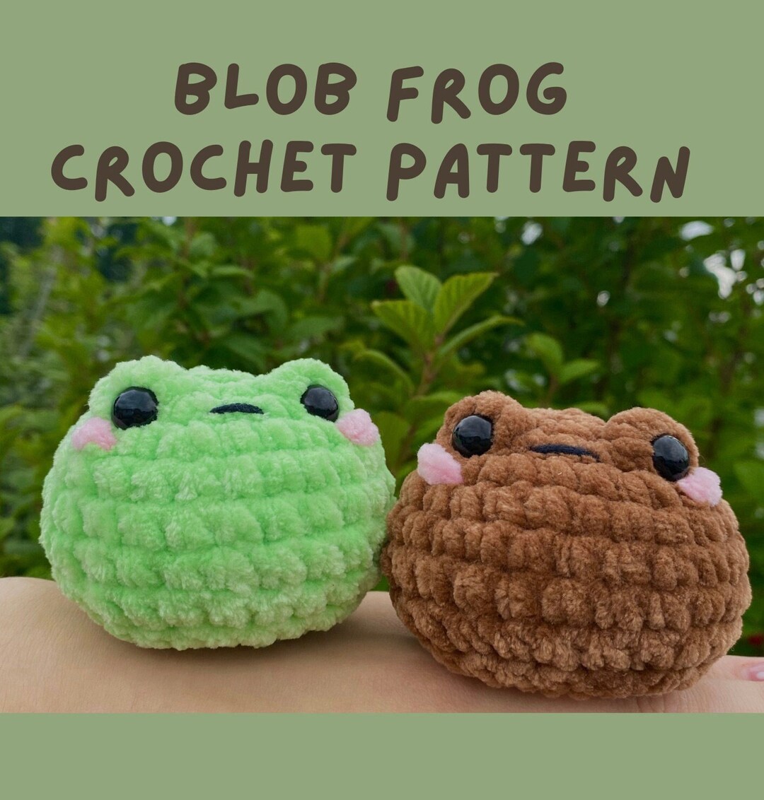 Blob Frog Crochet Pattern | PDF - Etsy