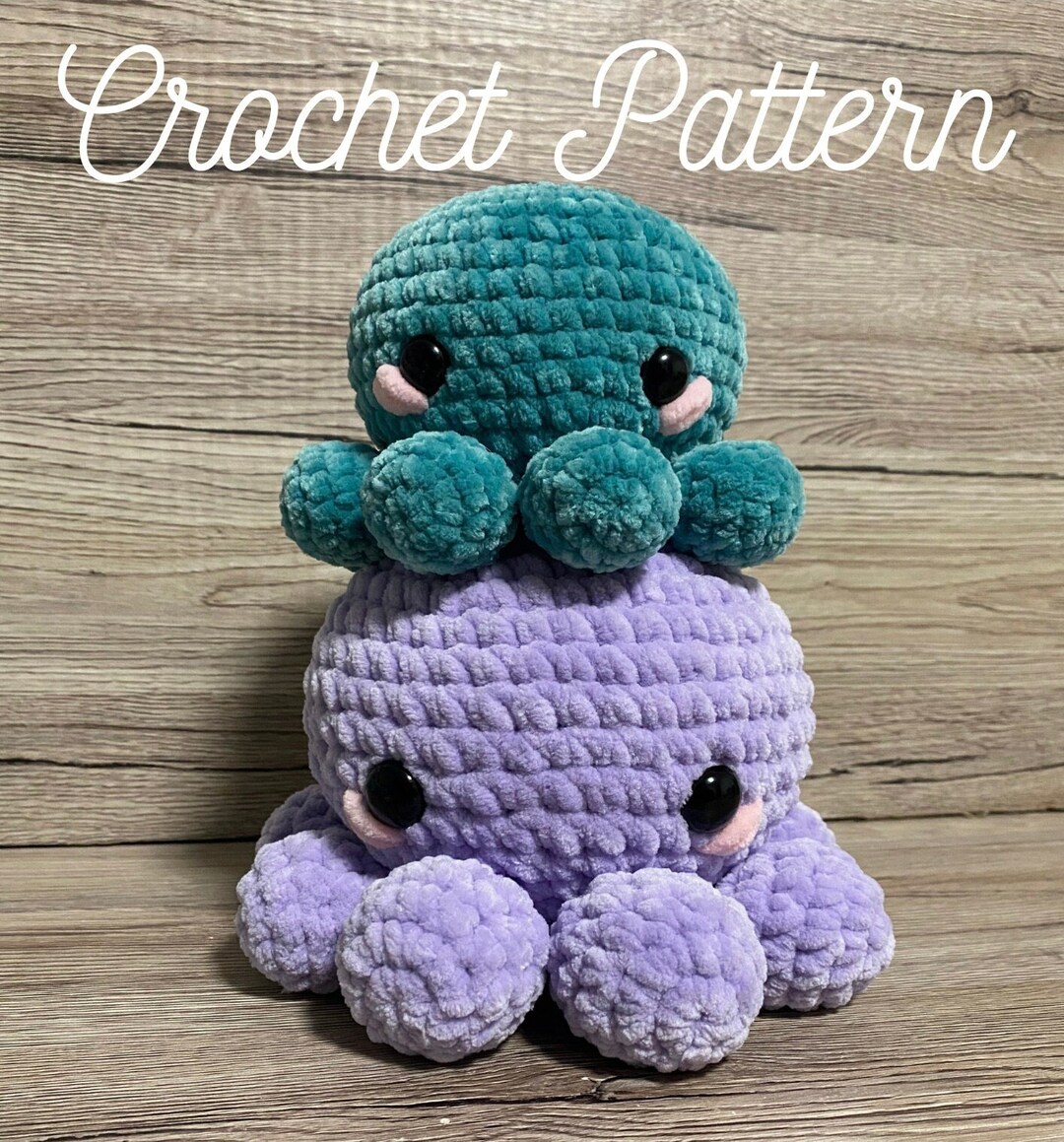 Crochet Chunky Octopus No Sew Pattern PDF Chunky Octopus - Etsy