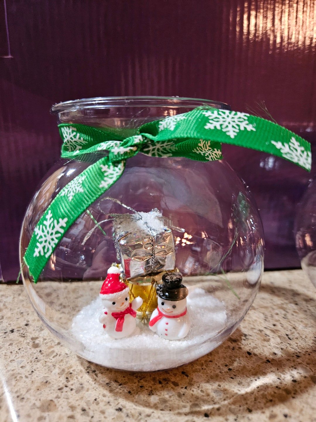 Winter Snowman Ivy Bowl - Etsy