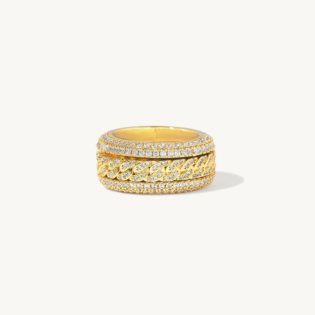 Eroica Spinner Ring - Handmade 14K Yellow Gold Handmade Spinner Ring ...