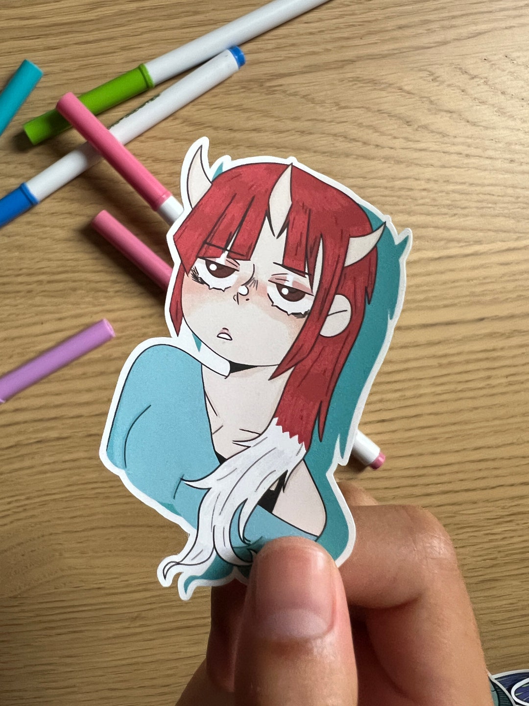 Foxy Anime Sticker Aka akane Emo Anime Sticker - Etsy