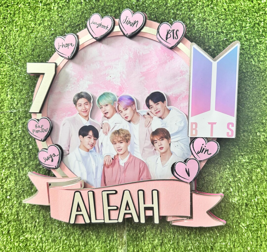 Cake Topper | BTS 3D Cake Topper - Etsy