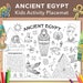 Ancient Egypt Themed Activity Sheet, Egypt Coloring Sheet, Ancient ...