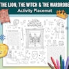 Narnia Themed Kids Activity Sheet, the Lion, the Witch, and the ...