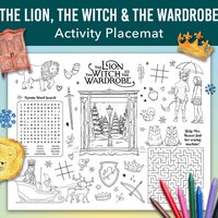 Narnia Characters in COLOR + OUTLINES Lion Witch Wardrobe Digital Print ...