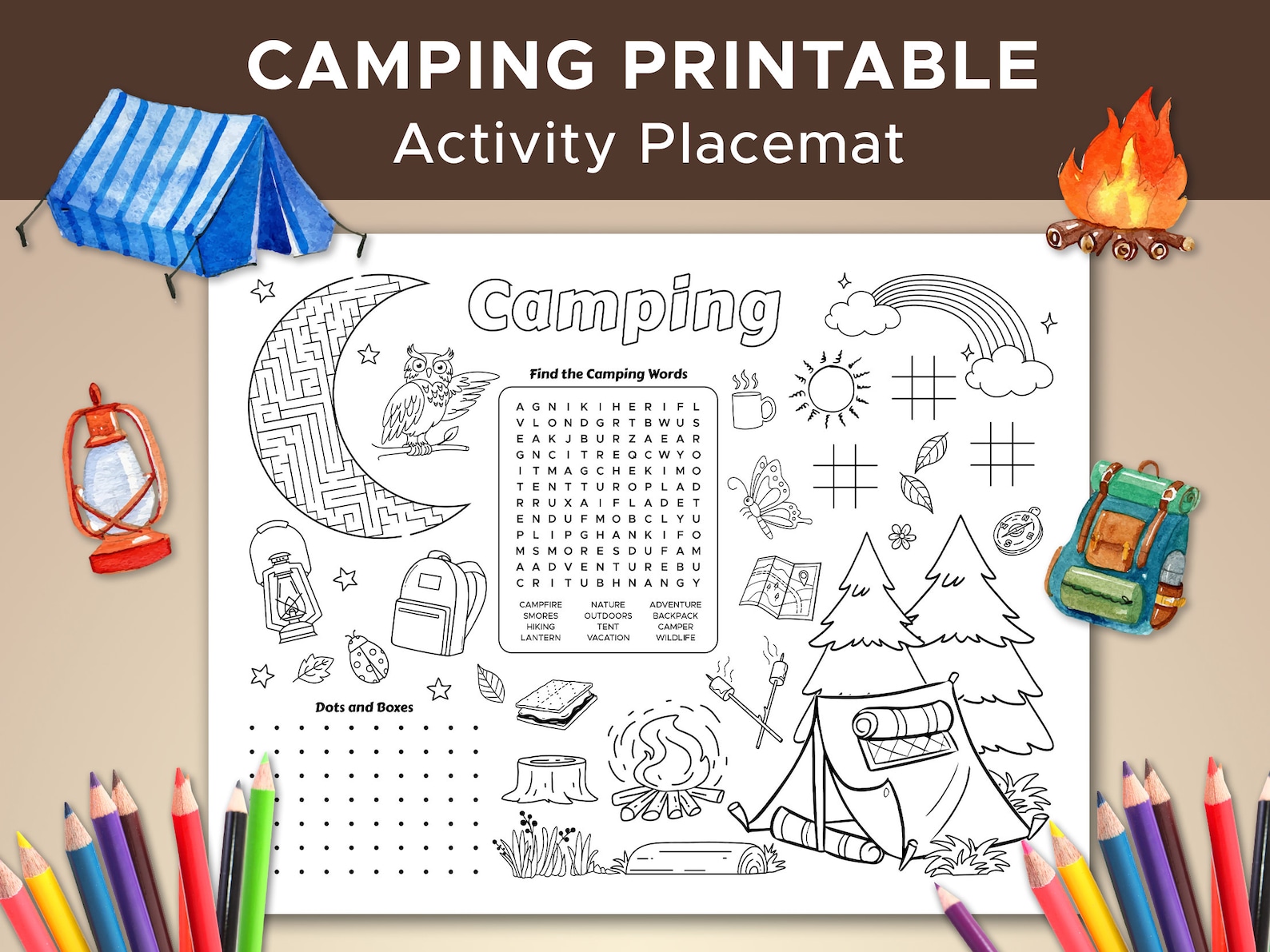 Camping Themed Sheets
